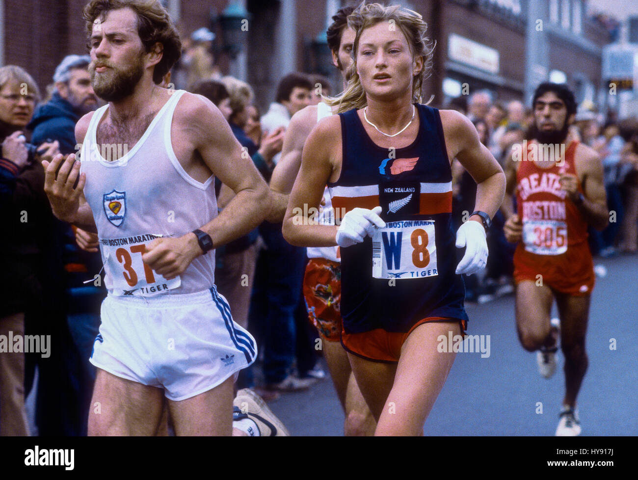 Allison Roe (NZL) winner of the 1981 Boston Marathon Stock Photo ...