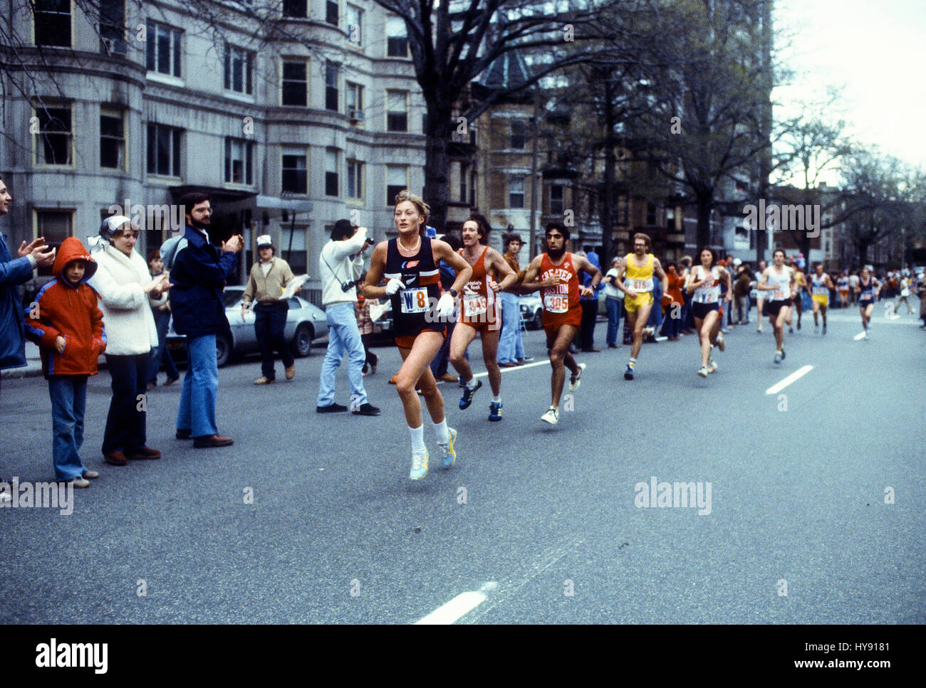 Allison Roe (NZL) winner of the 1981 Boston Marathon Stock Photo - Alamy