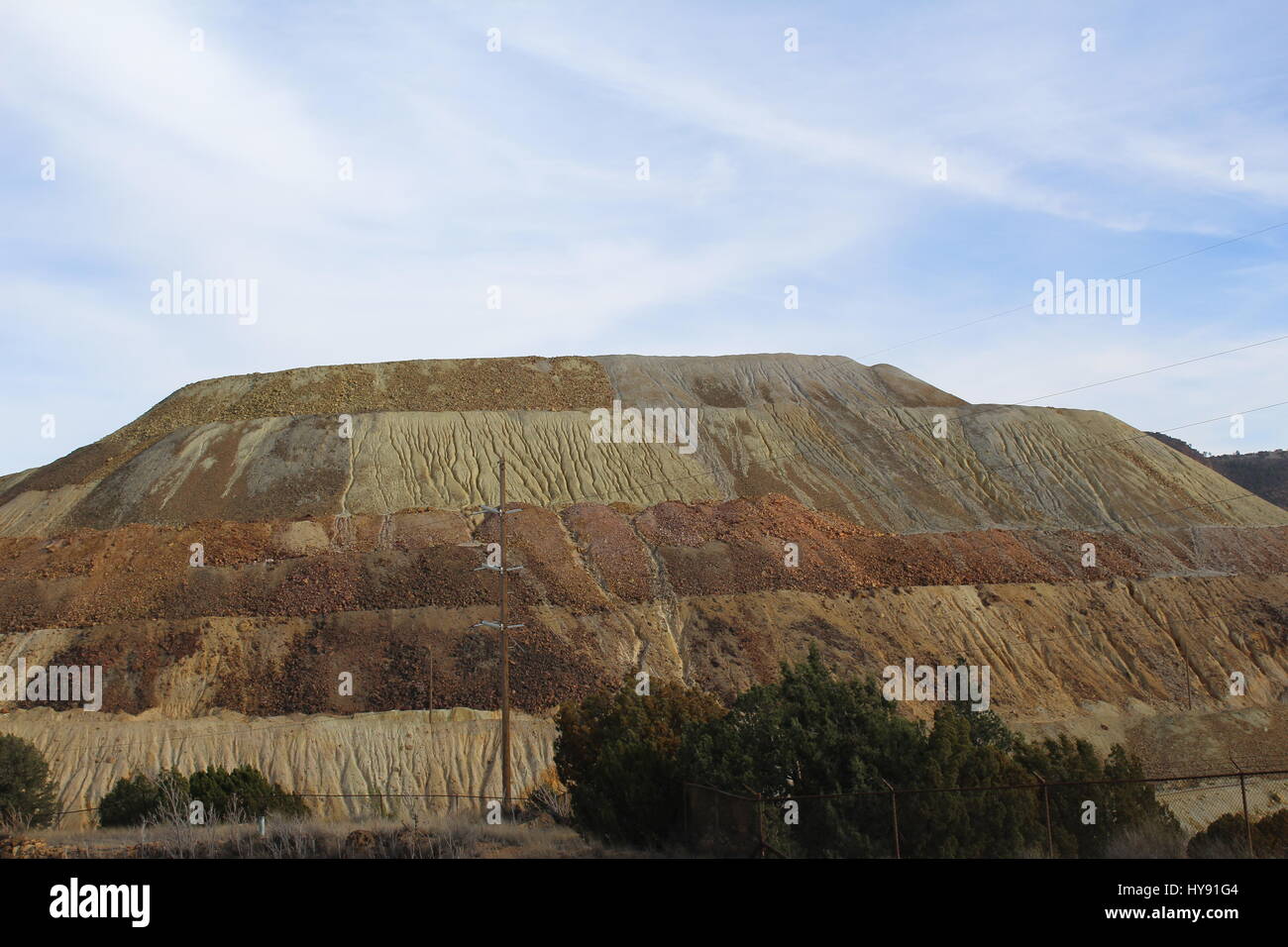 Mining slag tailings layers hi-res stock photography and images - Alamy