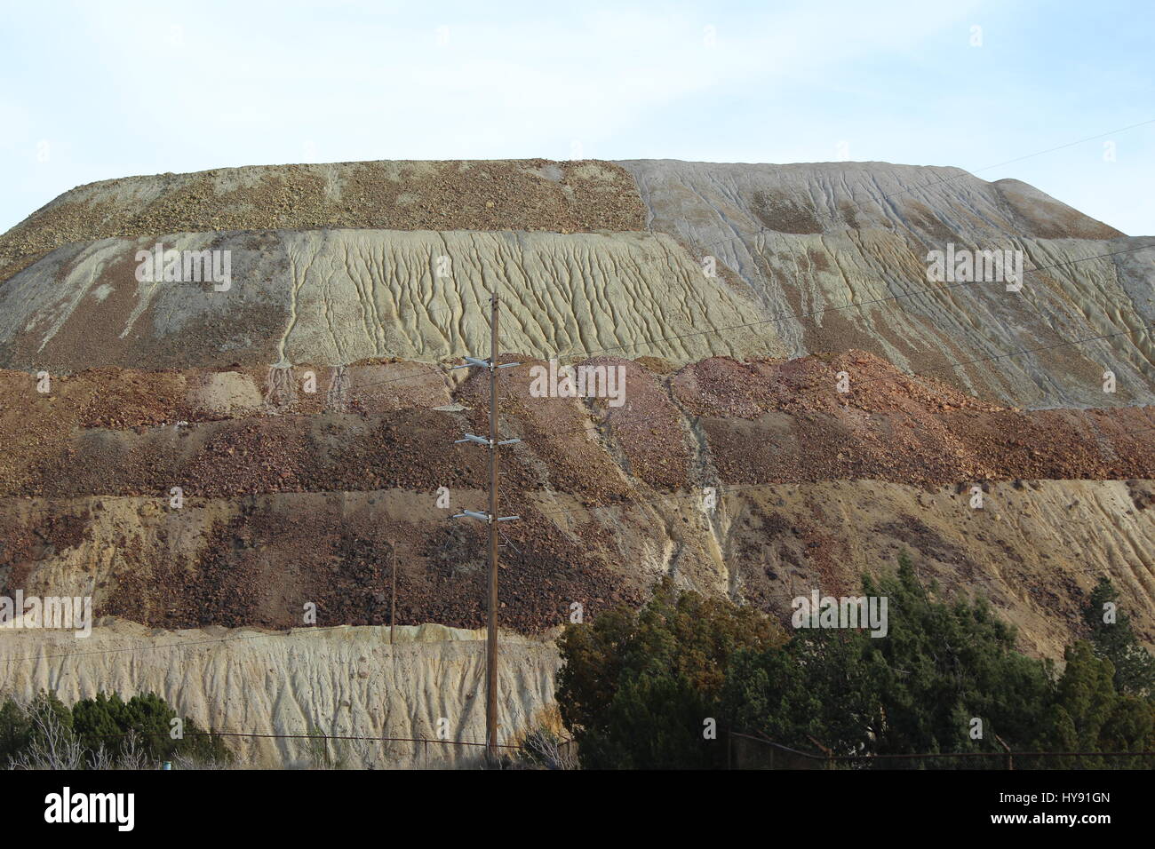 Open pit copper mine, Santa Rita NM USA Stock Photo - Alamy