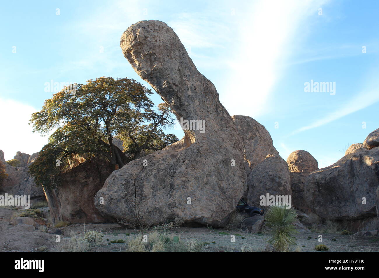 Volcanic sculptured rock formations, City of Rocks State Park, New ...