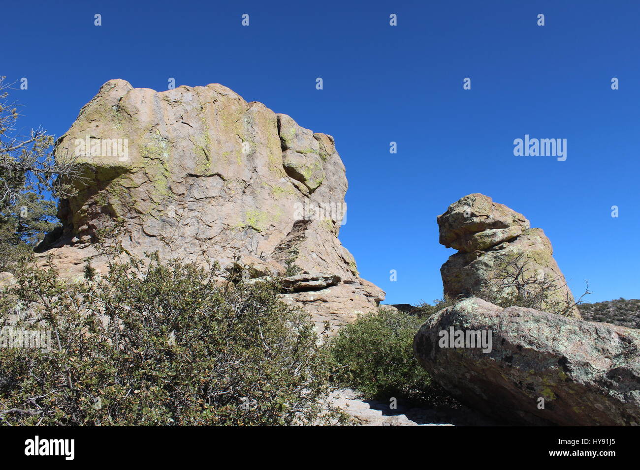 Volcanic sculptured rock formations, City of Rocks State Park, New ...