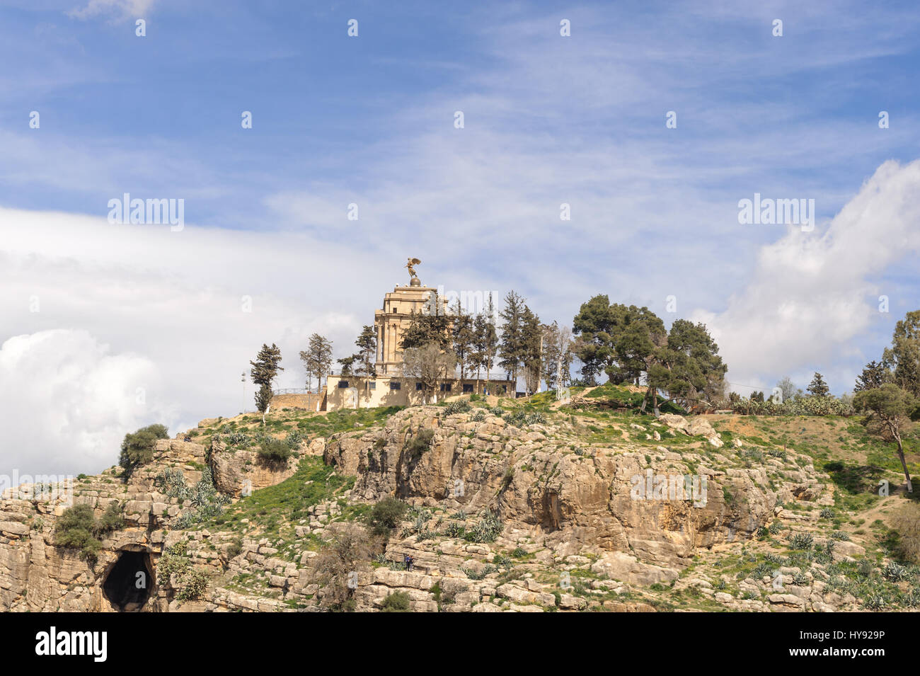 The Monument to the Dead on top of hill overlooking Constantine ...
