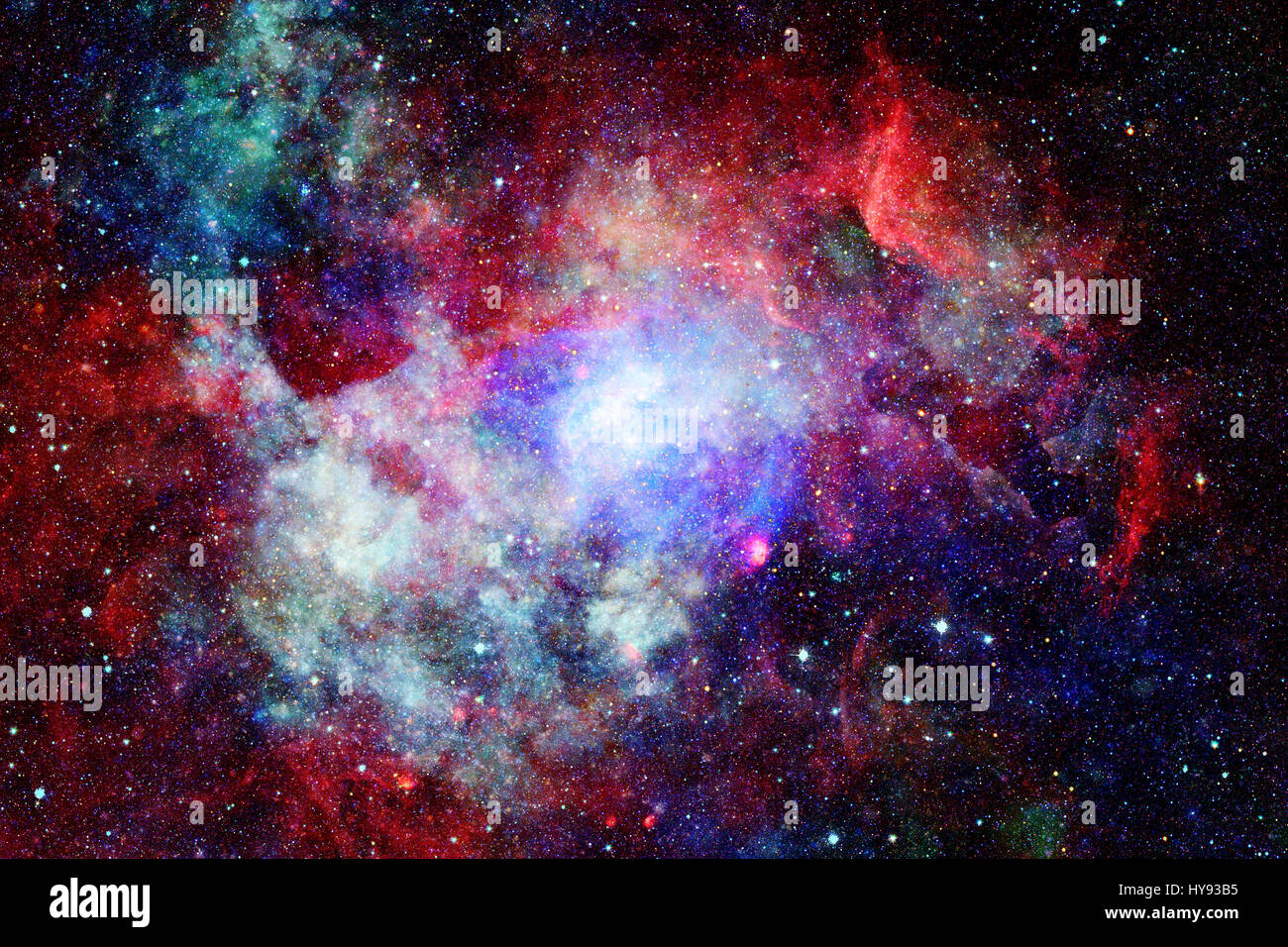 Nebula and stars in outer space. Elements of this image furnished by ...