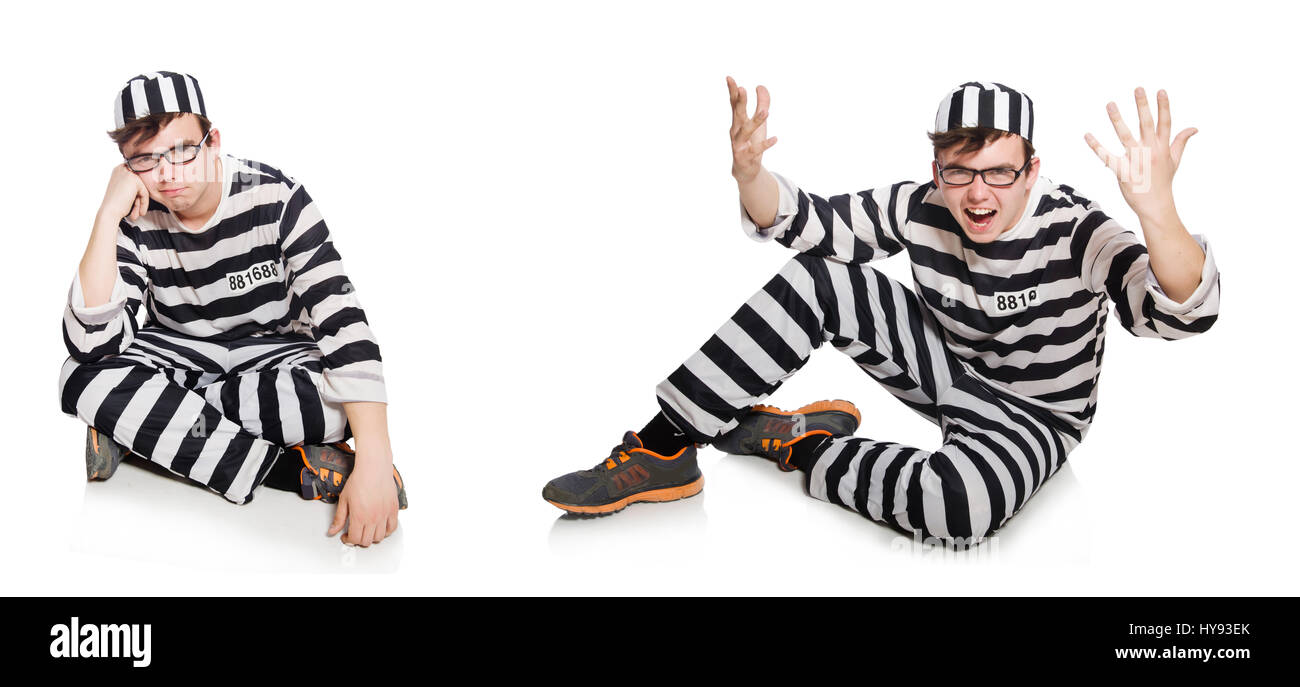 Funny prison inmate in concept Stock Photo - Alamy