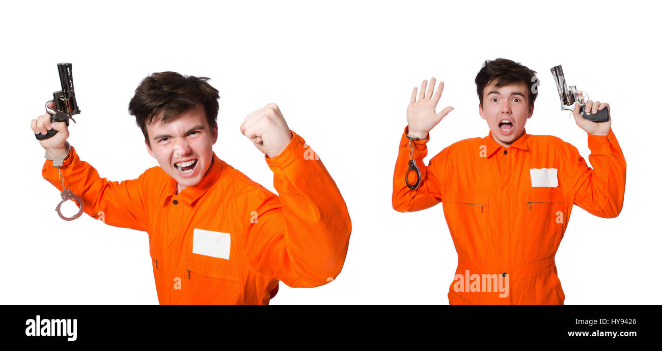 Funny prison inmate in concept Stock Photo - Alamy