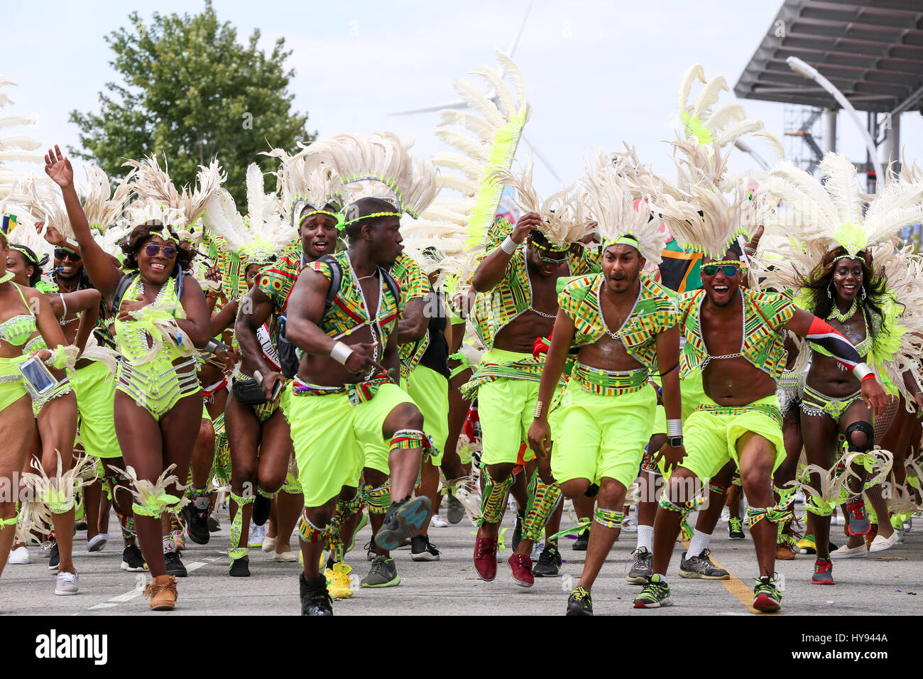 TORONTO, CANADA - JULY 20, 2016: Marchers in costume at The Toronto ...