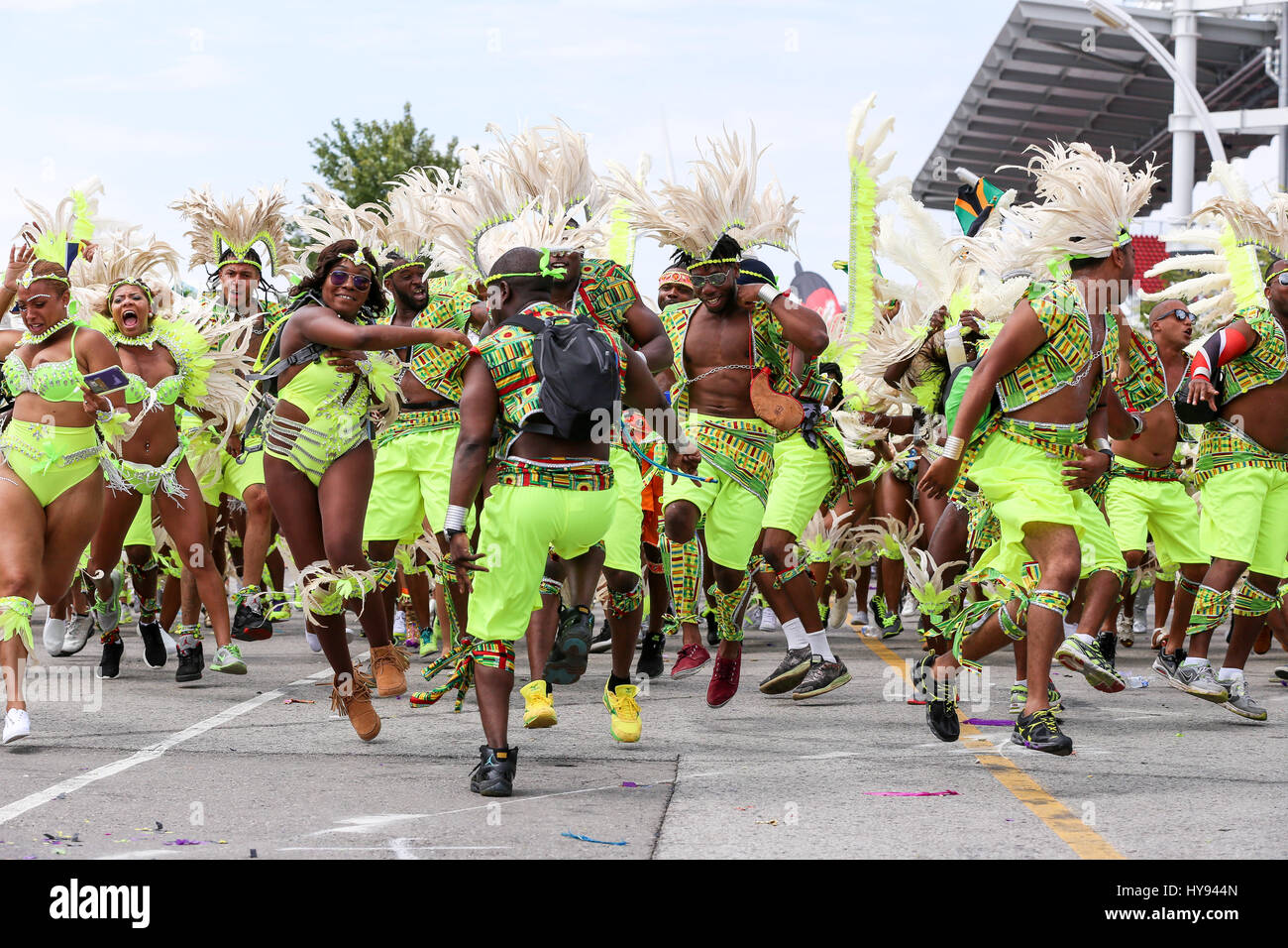 TORONTO, CANADA - JULY 20, 2016: Marchers in costume at The Toronto ...