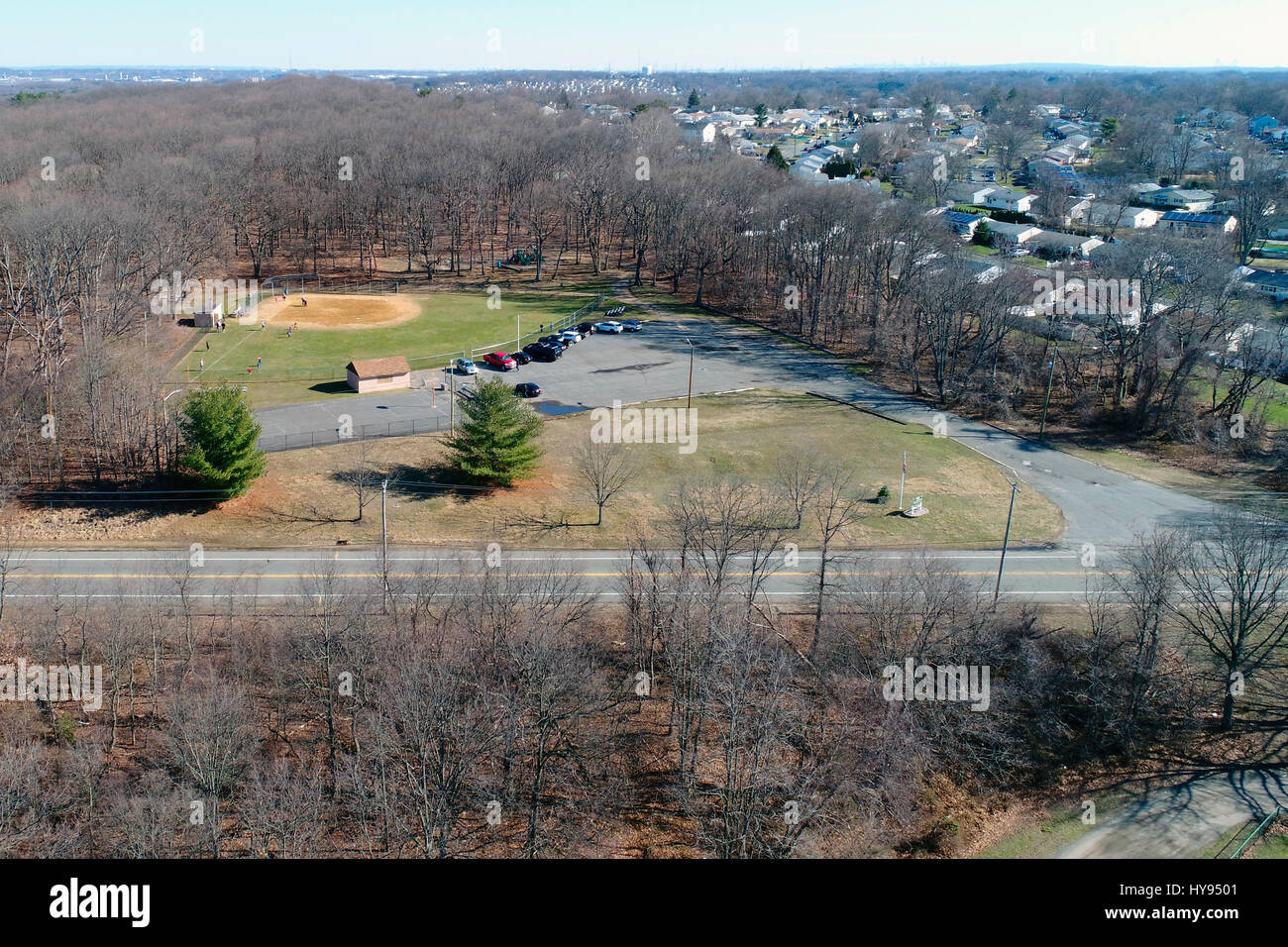 Baseball field aerial hi-res stock photography and images - Alamy