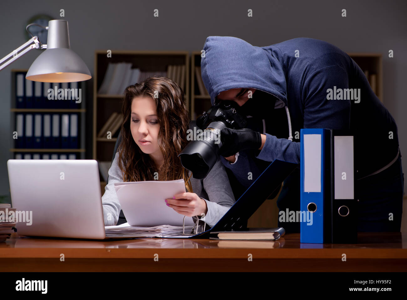 Hacker stealing personal data from home computer Stock Photo - Alamy