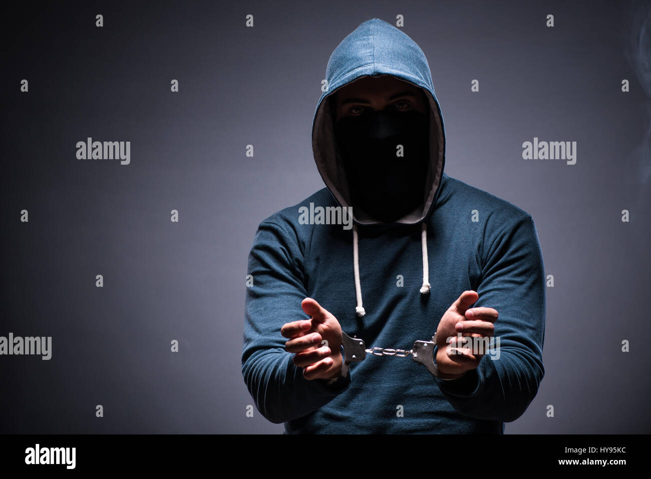 Hacker caught for this crimes Stock Photo - Alamy