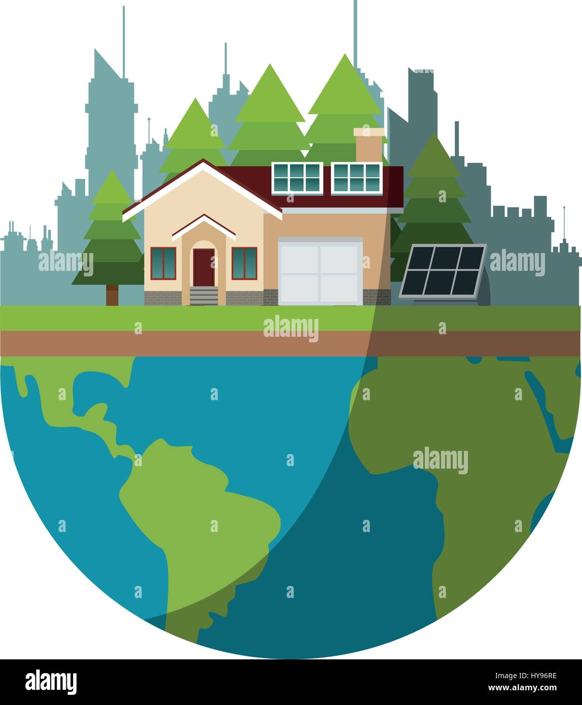 Panel housing construction Stock Vector Images - Alamy