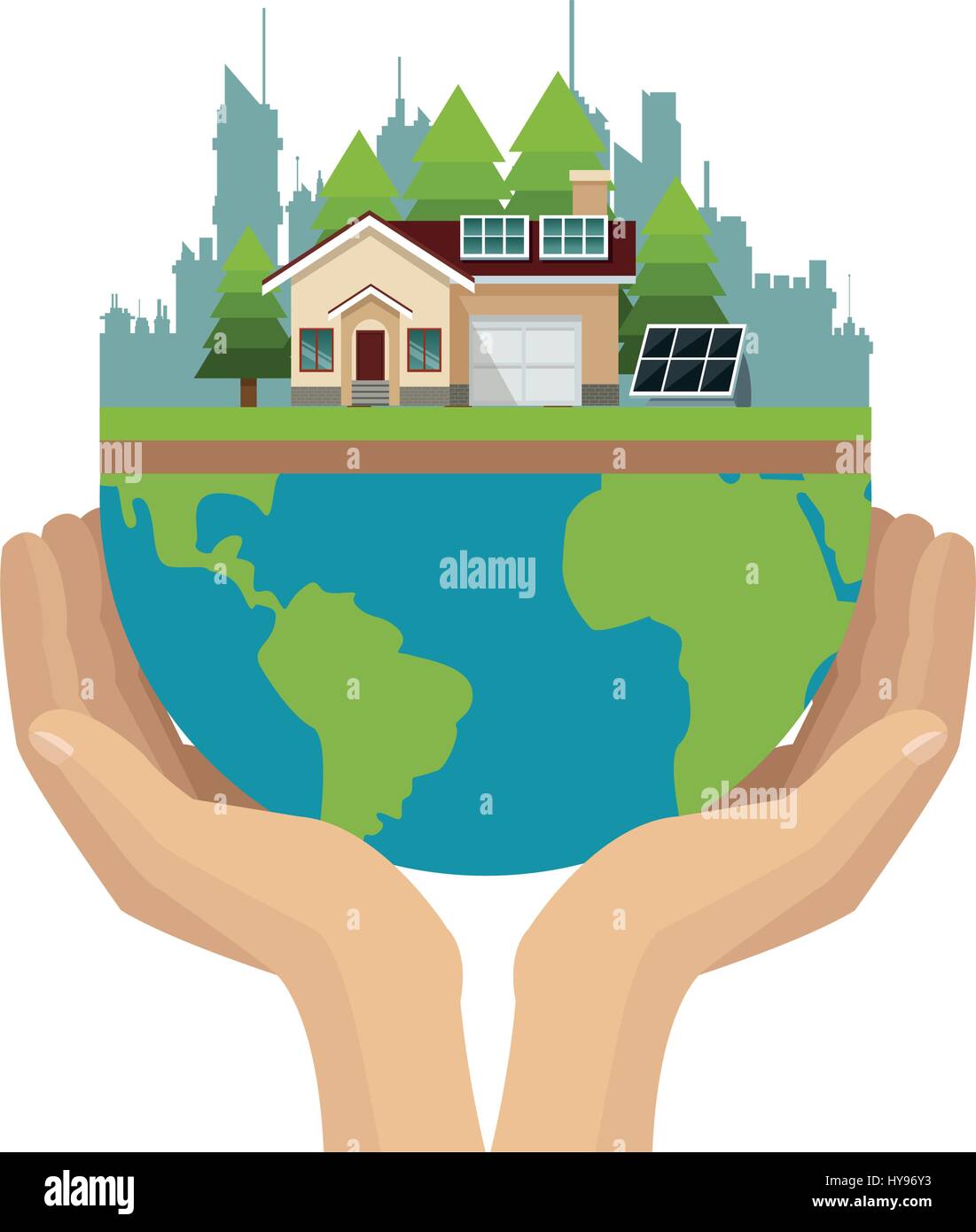 Panel housing construction Stock Vector Images - Alamy