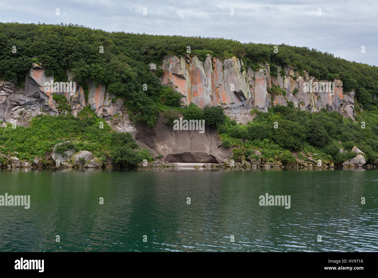 Kurile Lake is caldera and crater lake in Eastern Volcanic Zone of ...