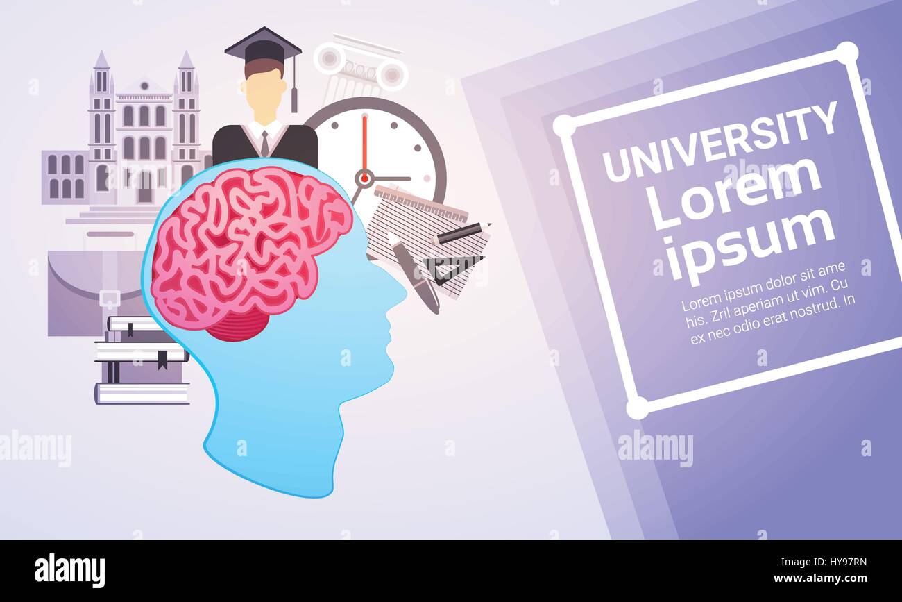 University Education Online Learning Web Banner Stock Vector Image ...