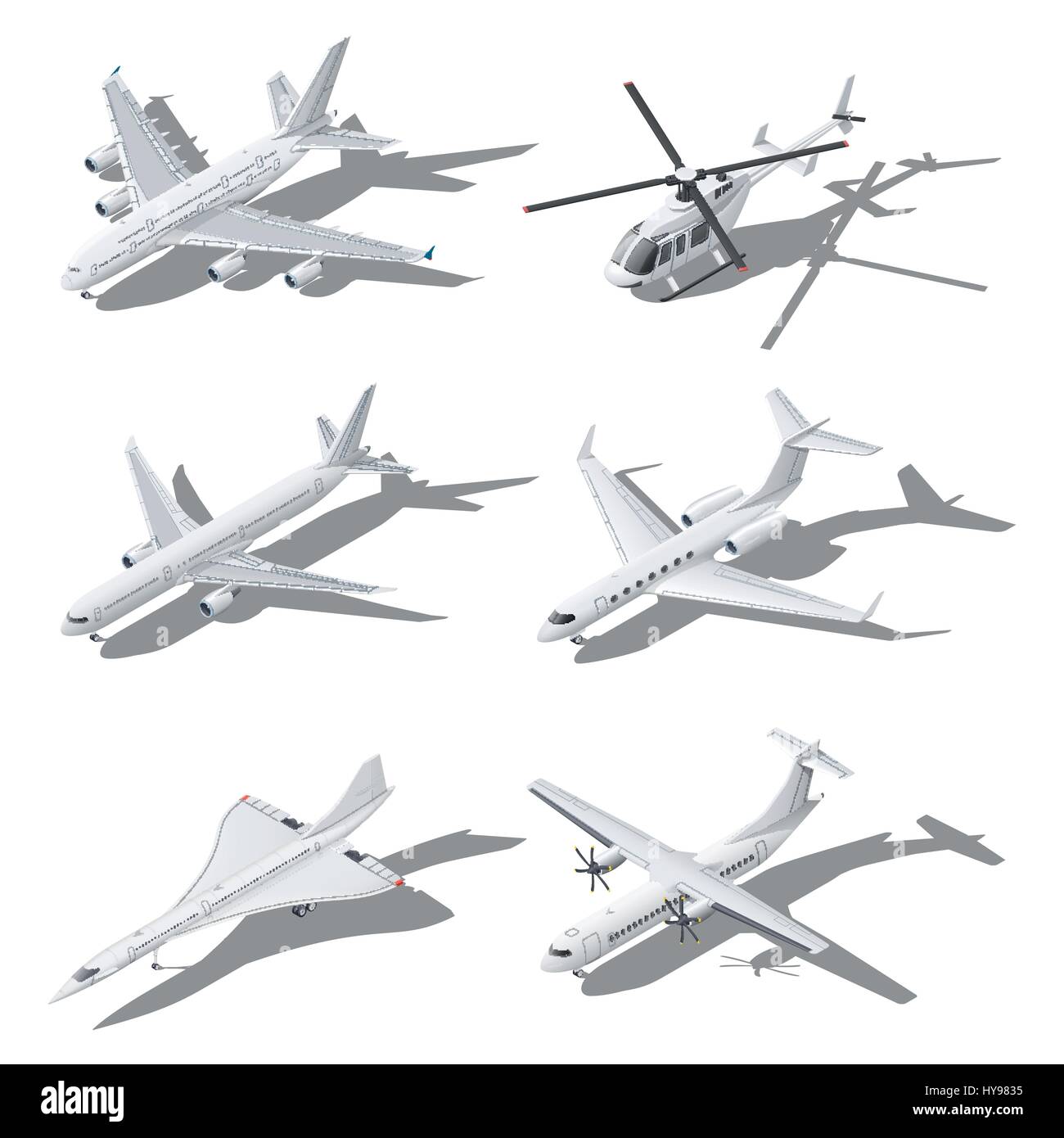 Turboprop regional airliner Stock Vector Images - Alamy