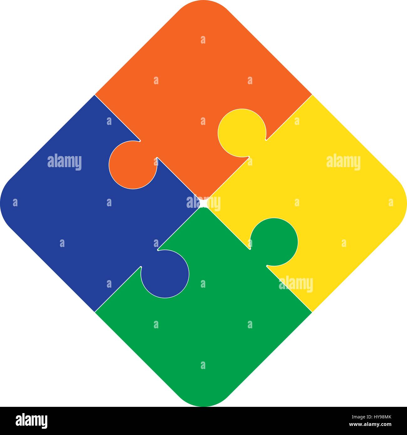 Jigsaw puzzle pieces background vector hi-res stock photography and ...