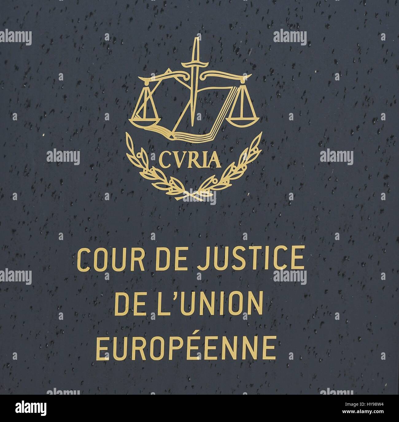 EU-court in Luxemburg ( Luxembourg), Febr. 11, 2017. | usage worldwide ...