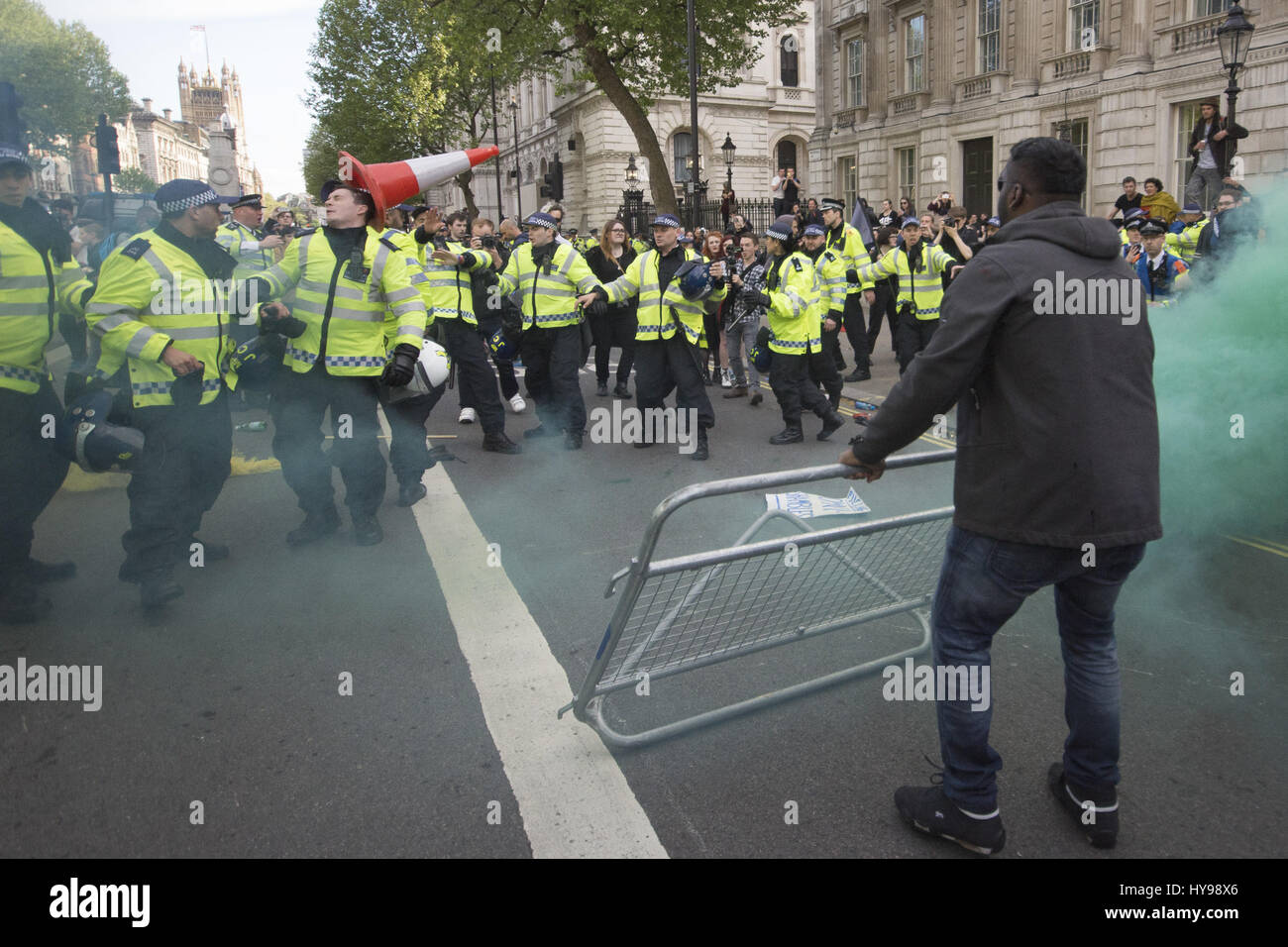 Protesters during the Million Mask March in London, the annual anti ...