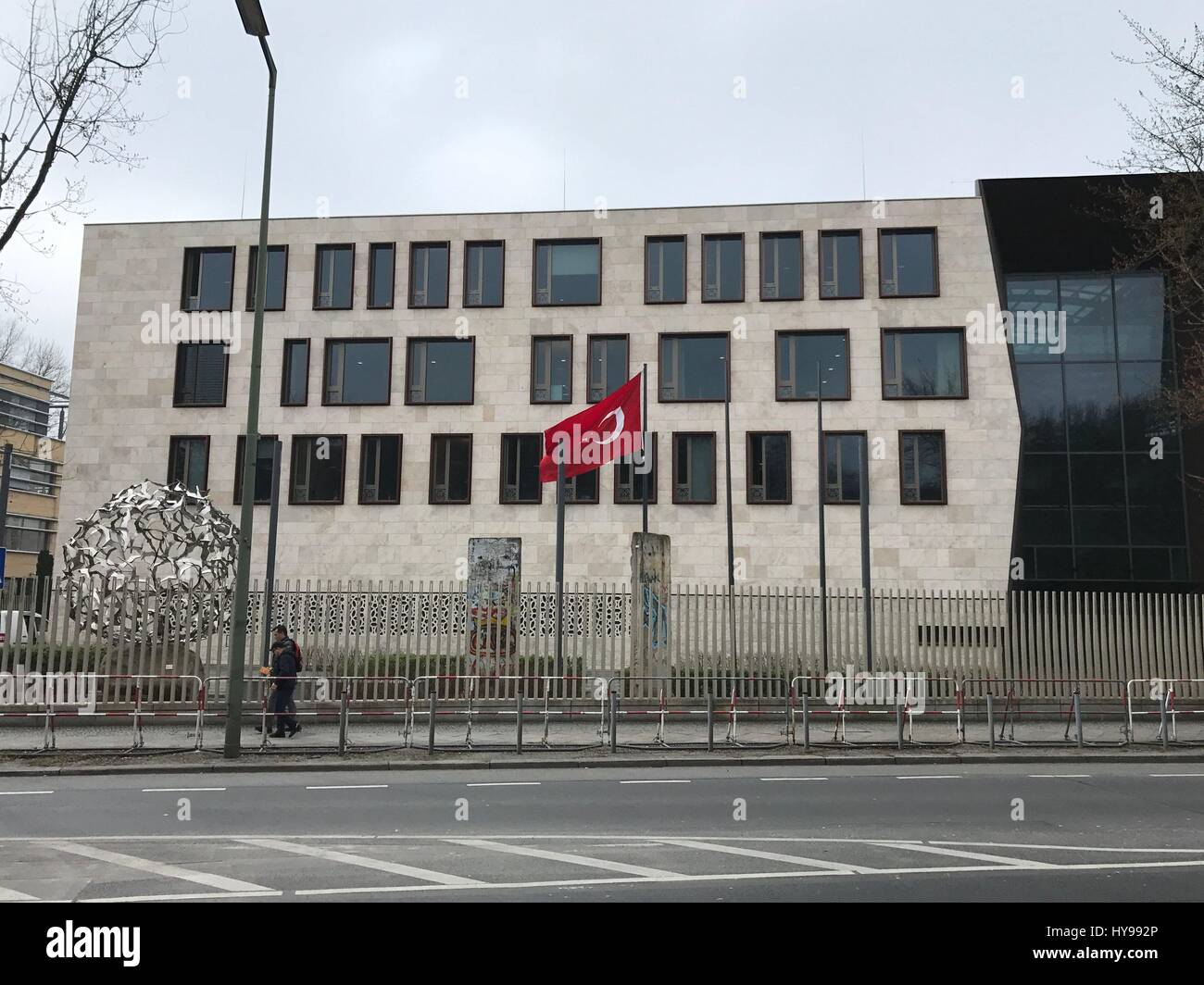 Embassy of the Republic of Turkey in Berlin, Germany, 14.03.2017 ...