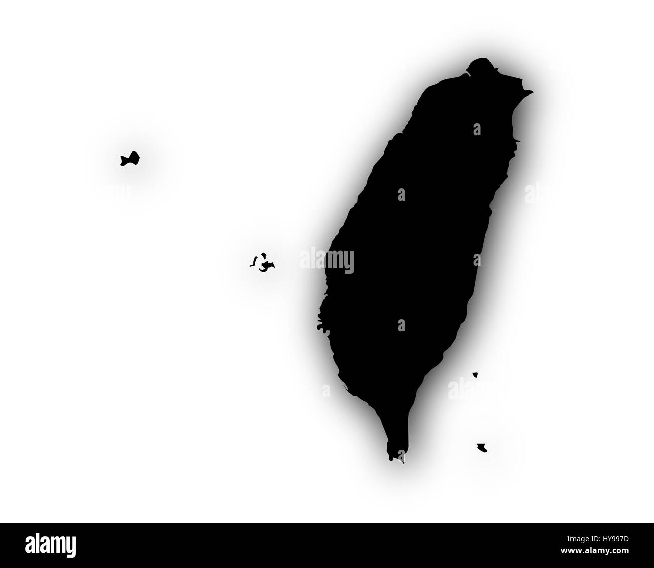 Taiwan map Black and White Stock Photos & Images - Alamy