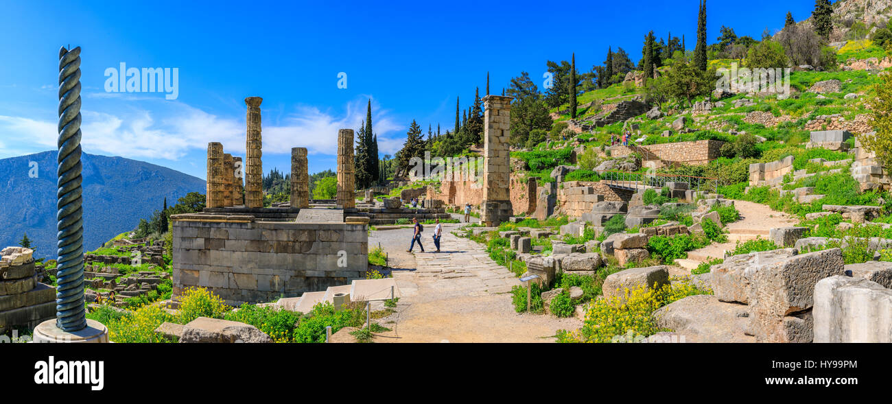 Delphi Archaeological Site, Ancient Greece Stock Photo - Alamy