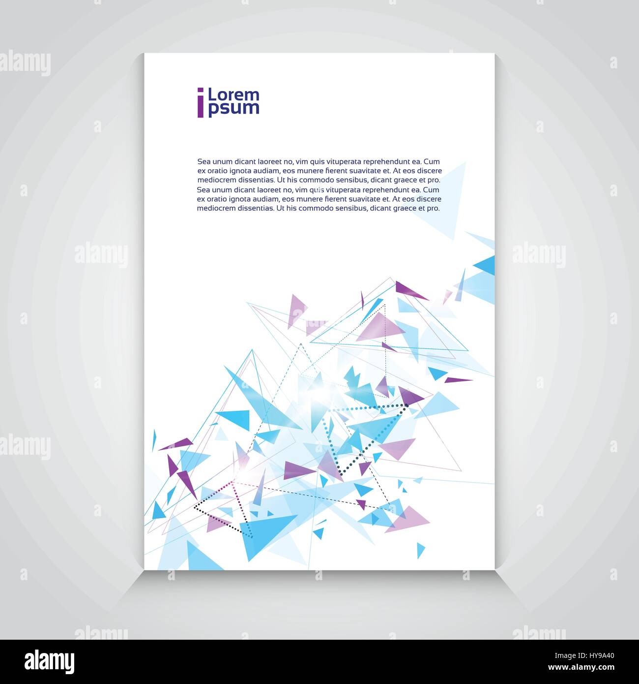 Abstract Triangle Geometrical Background Banner Copy Space Stock Vector ...