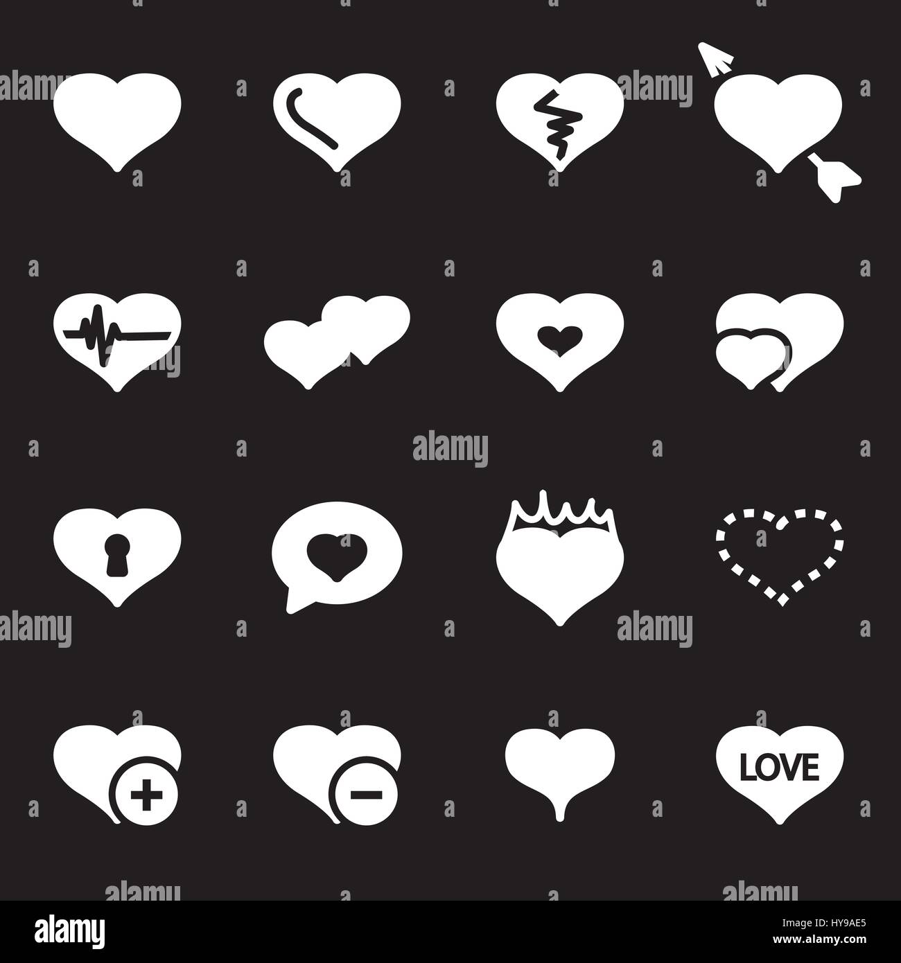 Vector white logistics icons set on black background Stock Vector Image ...