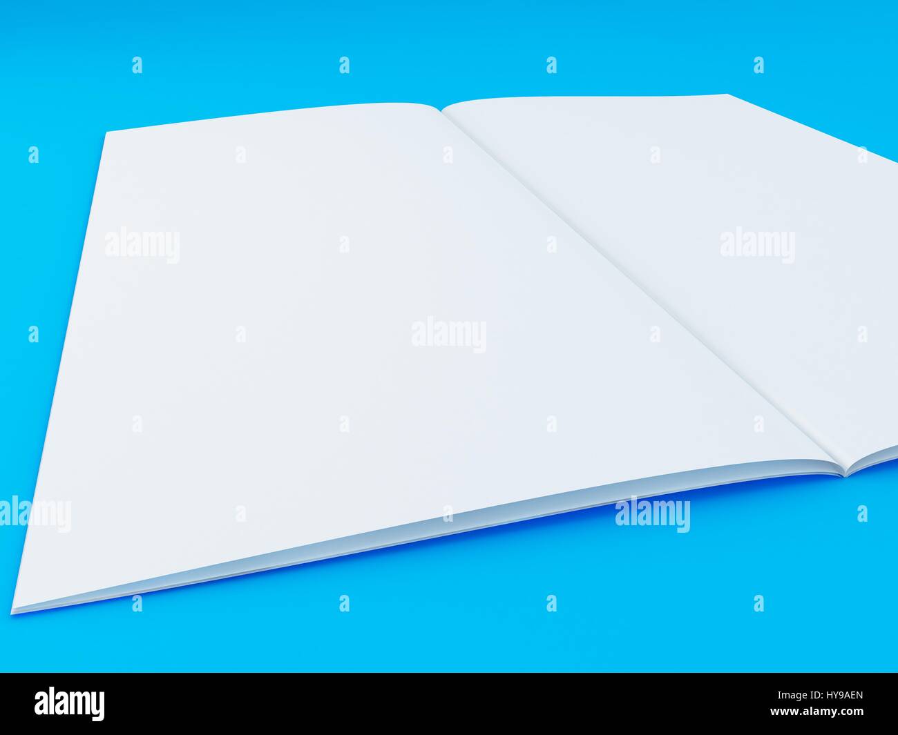 3D Illustration of Brochure Template on color background Stock Photo ...
