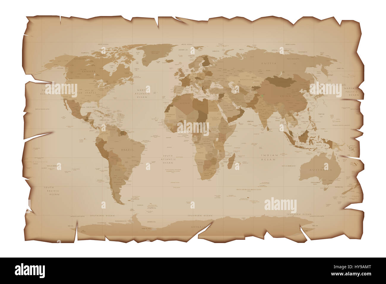 Art graphic antique brown Cut Out Stock Images & Pictures - Alamy