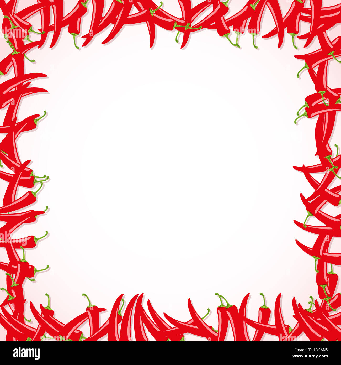hot chili peppers frame ornament Stock Photo - Alamy