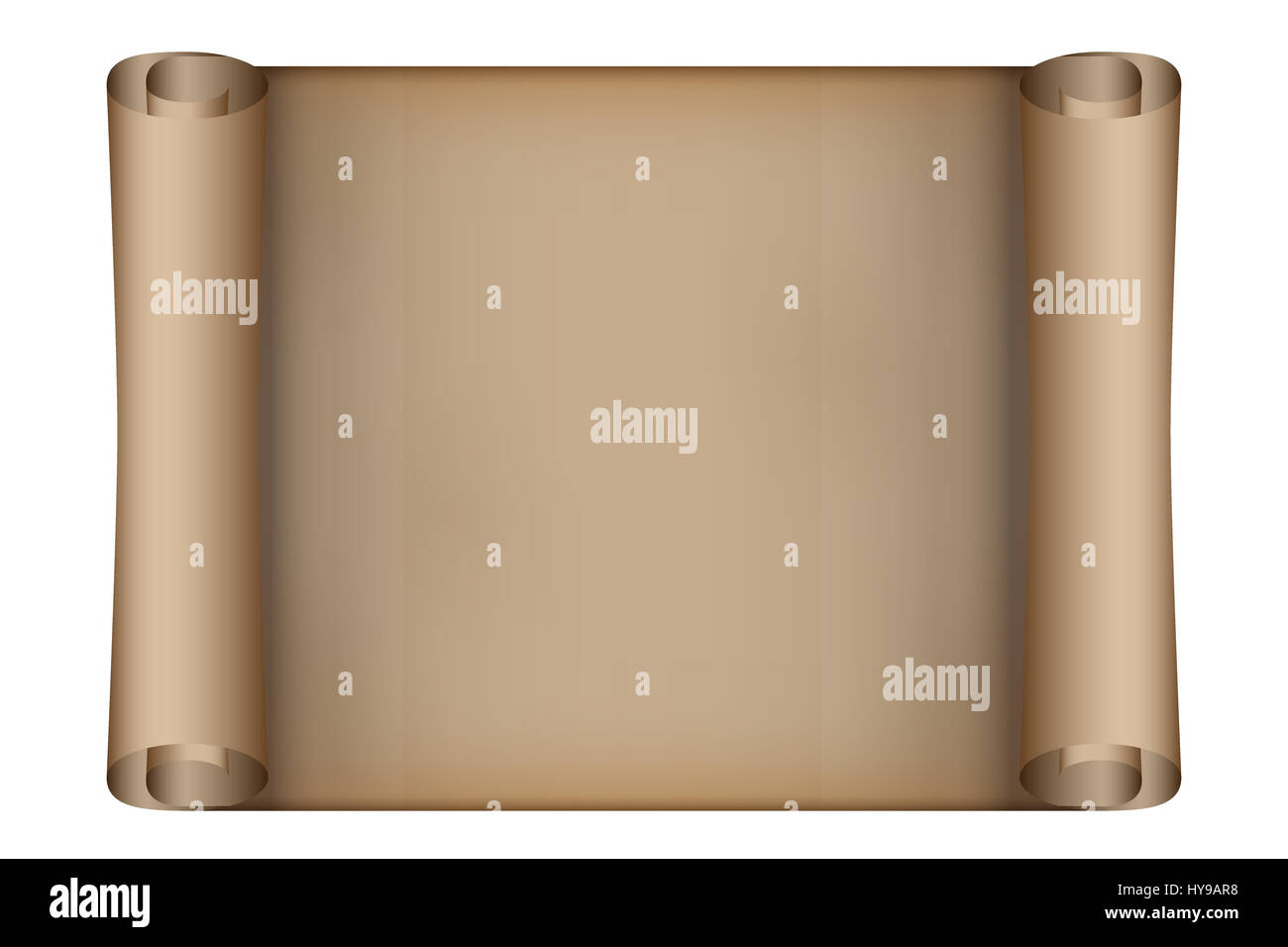 Old Scrolled Paper Stock Photo - Alamy