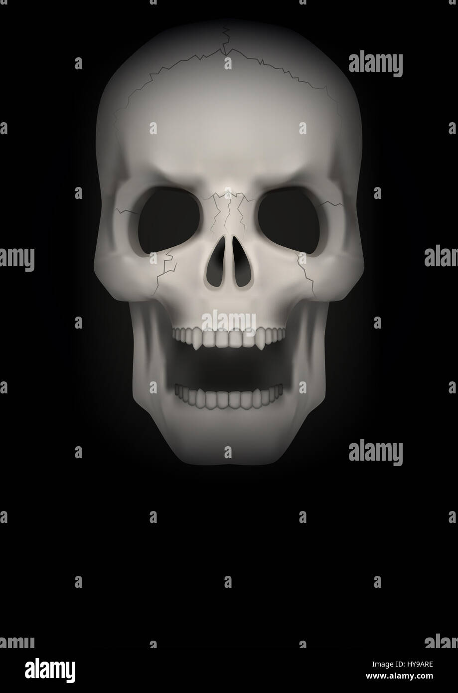 Human skull open mouth hi-res stock photography and images - Alamy