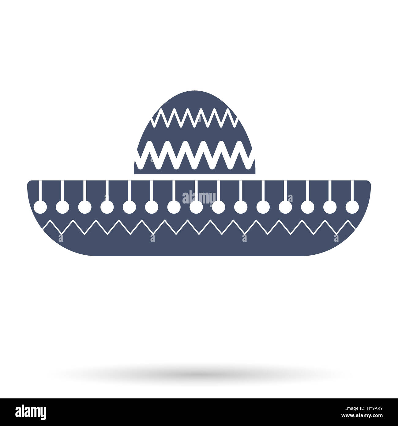 Sombrero Mexican hat symbol Stock Photo - Alamy