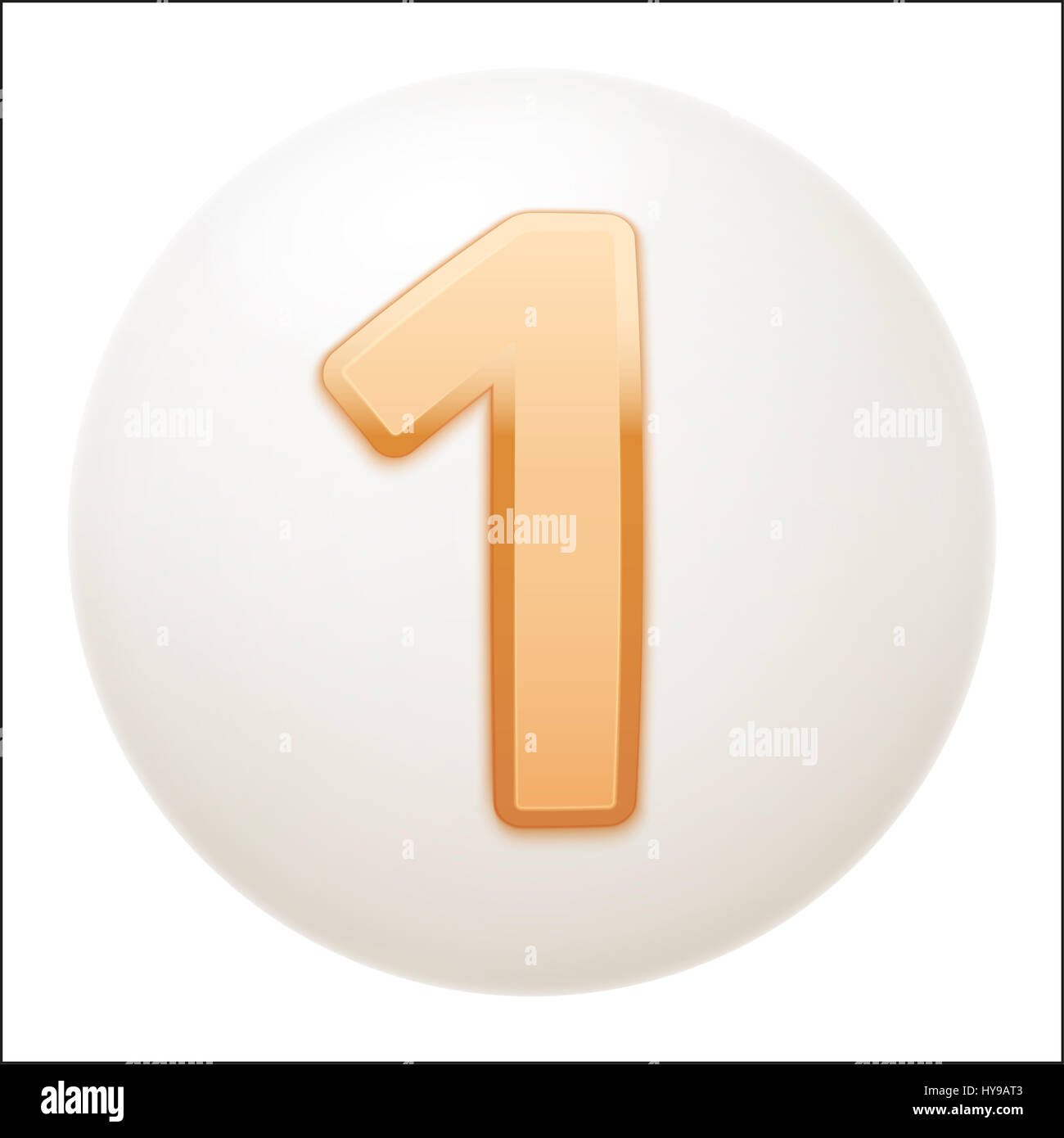 Full collection of icons balls with number Stock Photo - Alamy