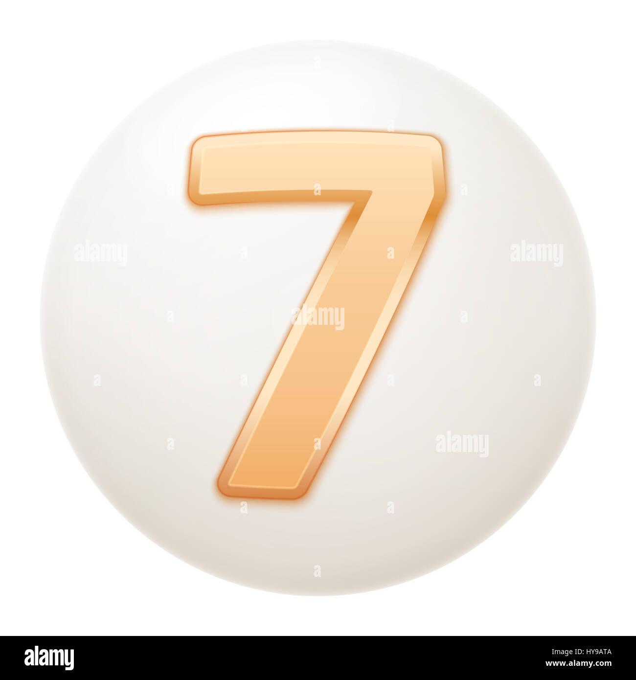 Full collection of icons balls with number Stock Photo - Alamy