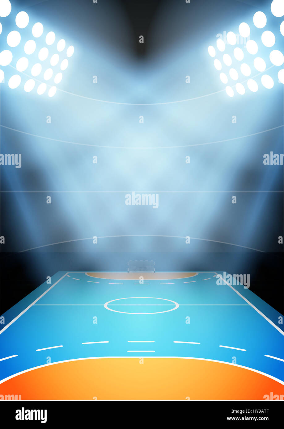 Background for posters night multisport stadium Stock Photo - Alamy
