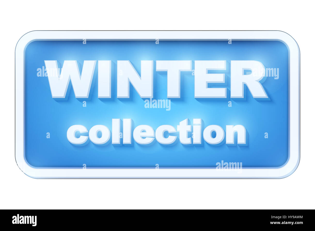 Winter Collection inscription Stock Photo - Alamy