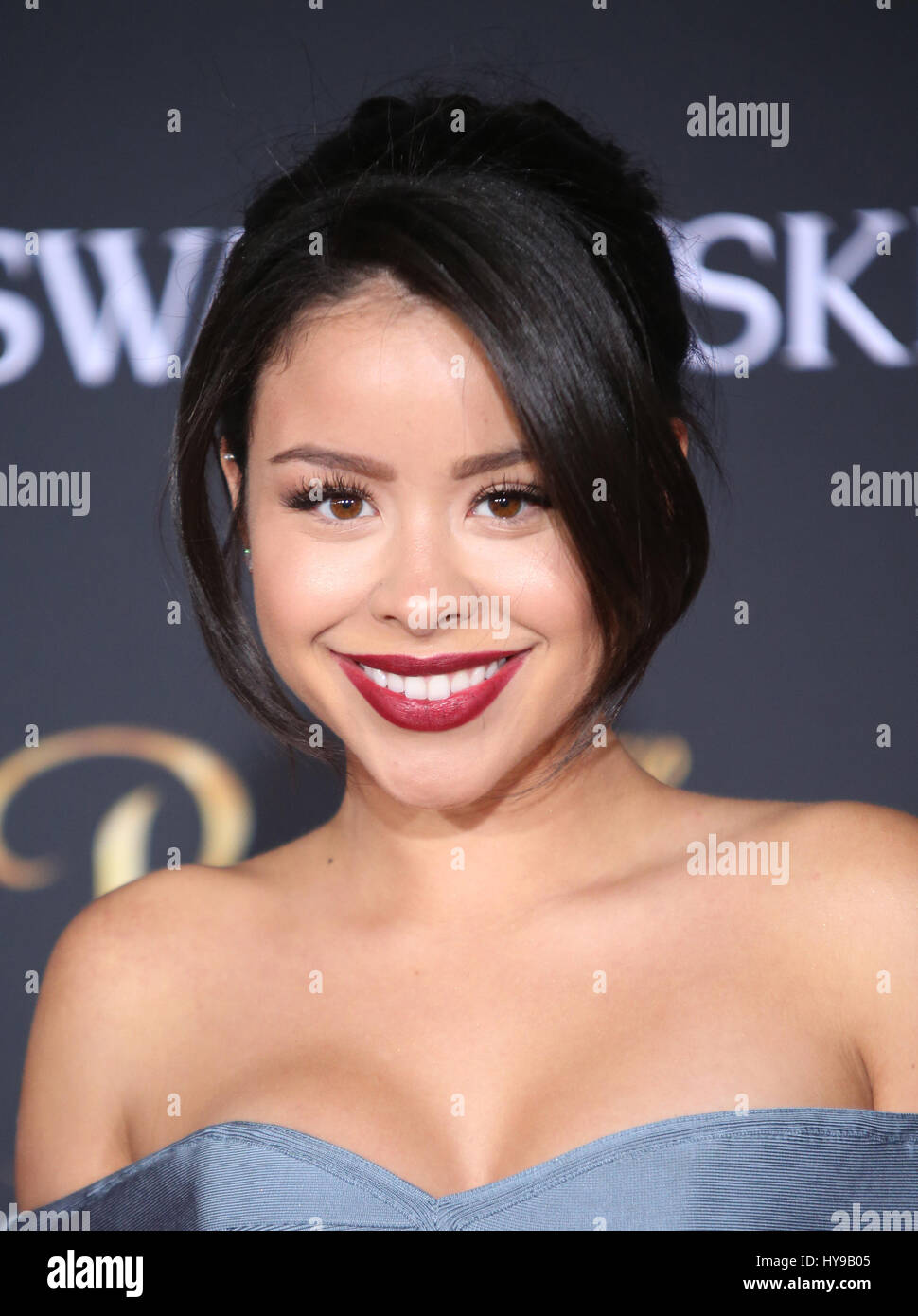 Cierra Ramirez attending the World Premiere of Disney's 'Beauty and the ...