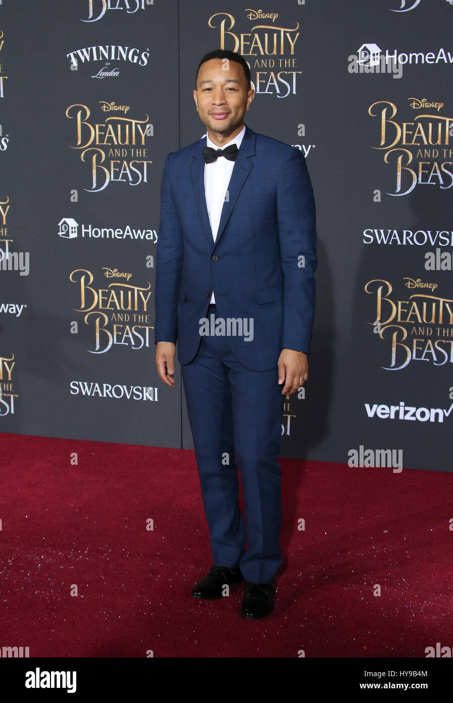 John Legend attending the World Premiere of Disney's 'Beauty and the ...
