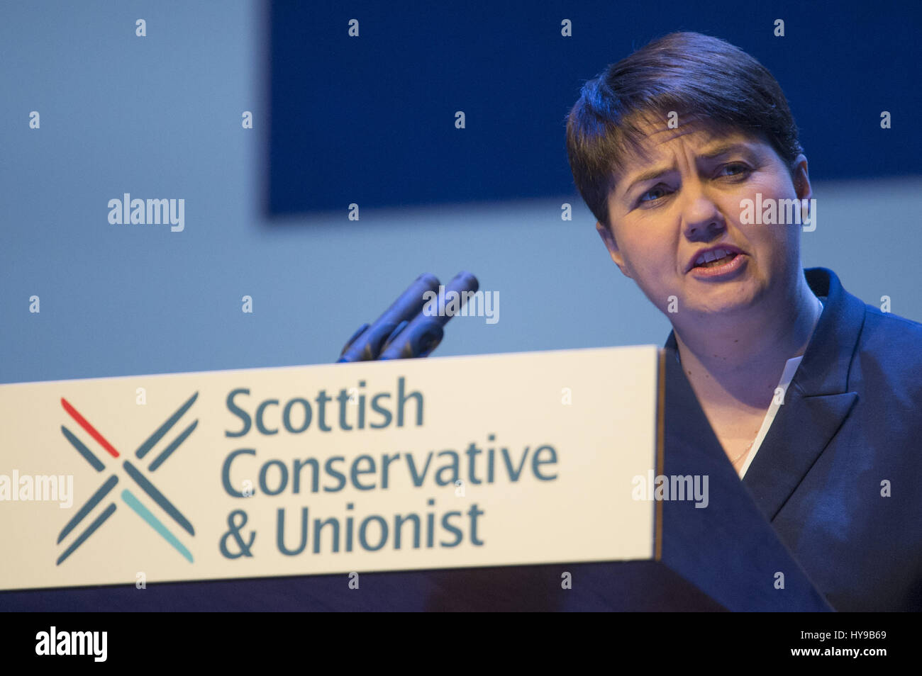 Scottish Conservative members and delegates attend the annual Scottish ...