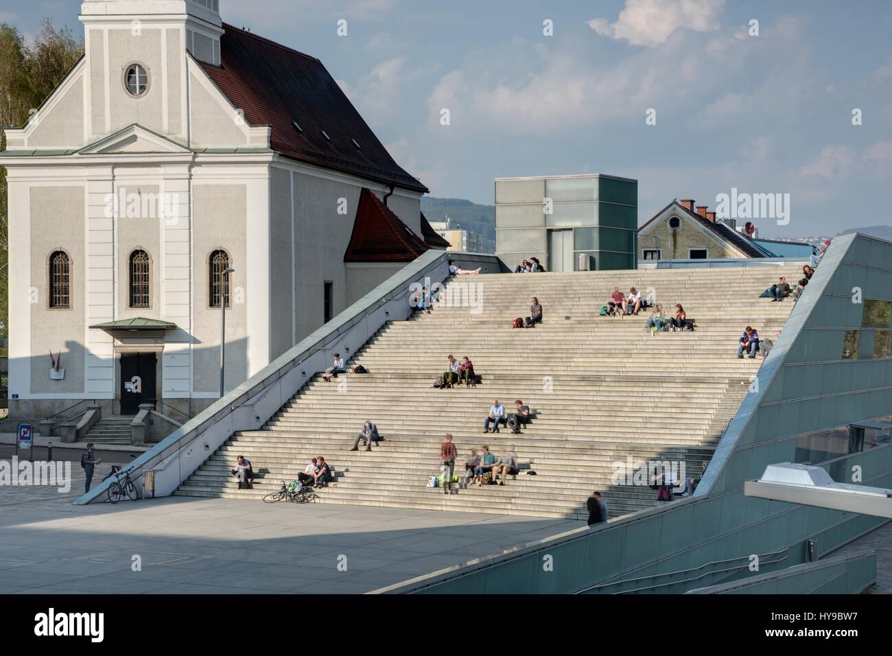 Linz, Urfahr, Ars-Electronica-Center Stock Photo - Alamy