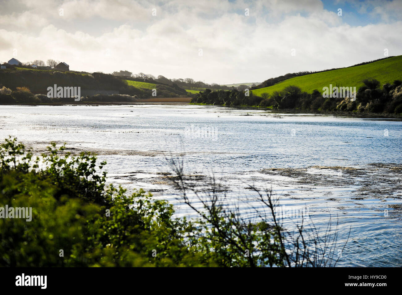 Gannel River; Gannel Estuary Spring tide Tidal river; Water Countryside ...