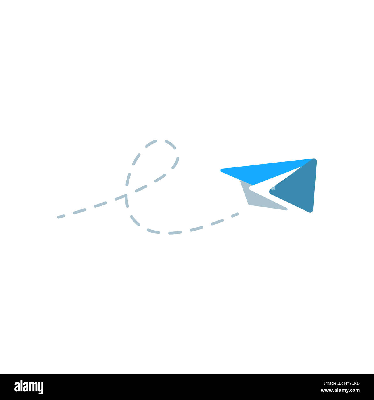 Paper plane flying Stock Photo - Alamy