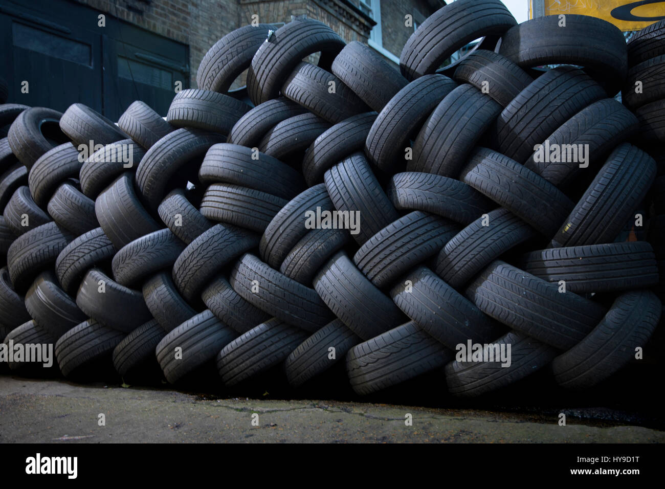 Piles of tyres hi-res stock photography and images - Alamy