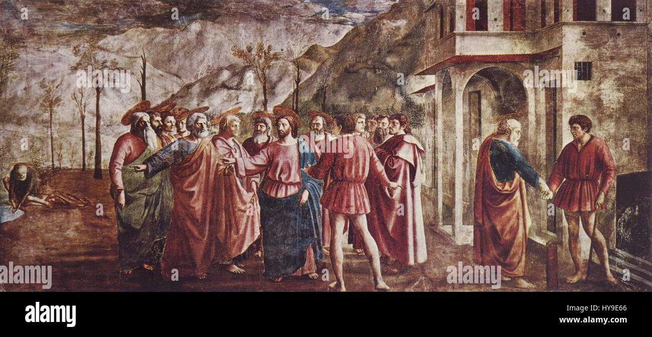 Masaccio the tribute money hi-res stock photography and images - Alamy