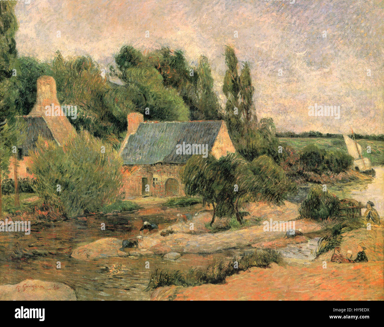 Paul Gauguin, a French Post-Impressionist artist, is known for his bold ...