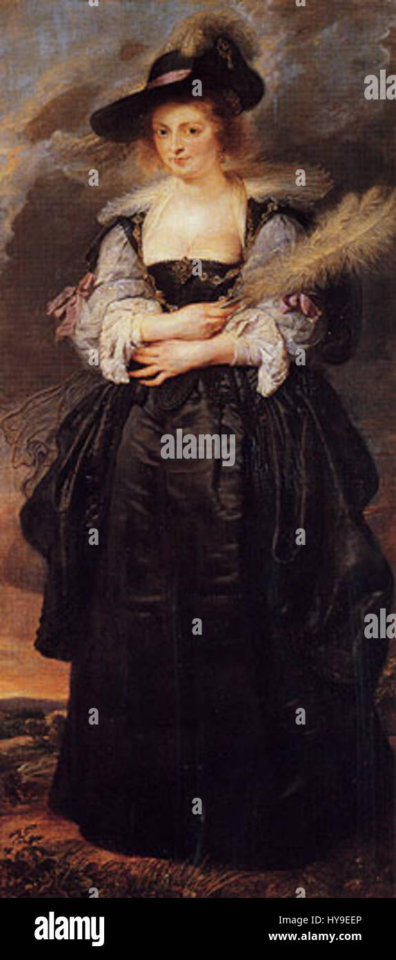 Peter Paul Rubens' portrait of Helena Fourment, his second wife ...