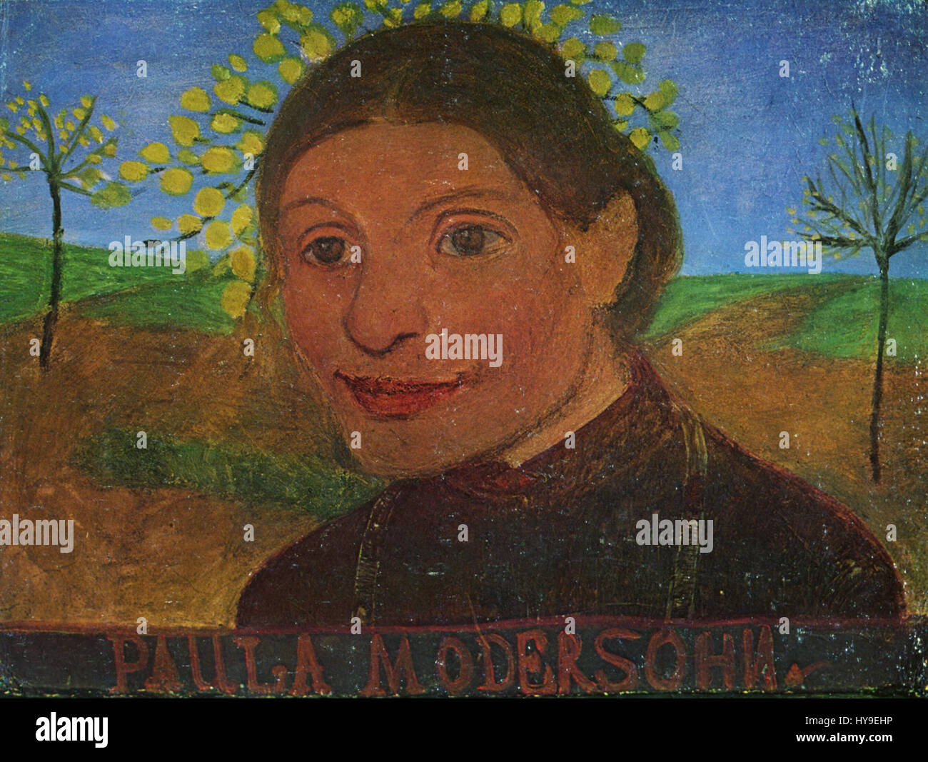Paula Modersohn-Becker’s painting from her 1900 series portrays the ...