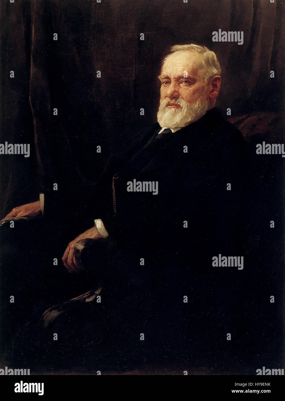 This portrait of Carl Eckhard depicts the German physician and ...